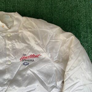 Chevy | Jackets & Coats | Vintage 8s Chevy Racing Jacket Chevrolet Logo ...